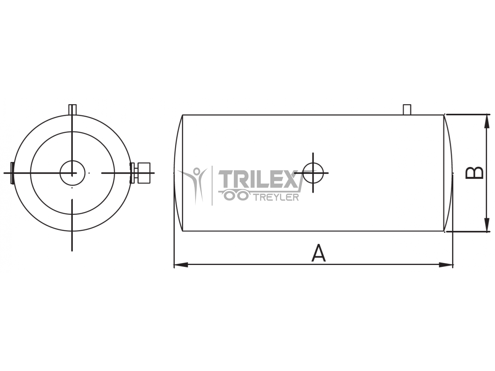 Hydraulic Oil Tank 120 - 150 - 180 Liter / Cylindrical
