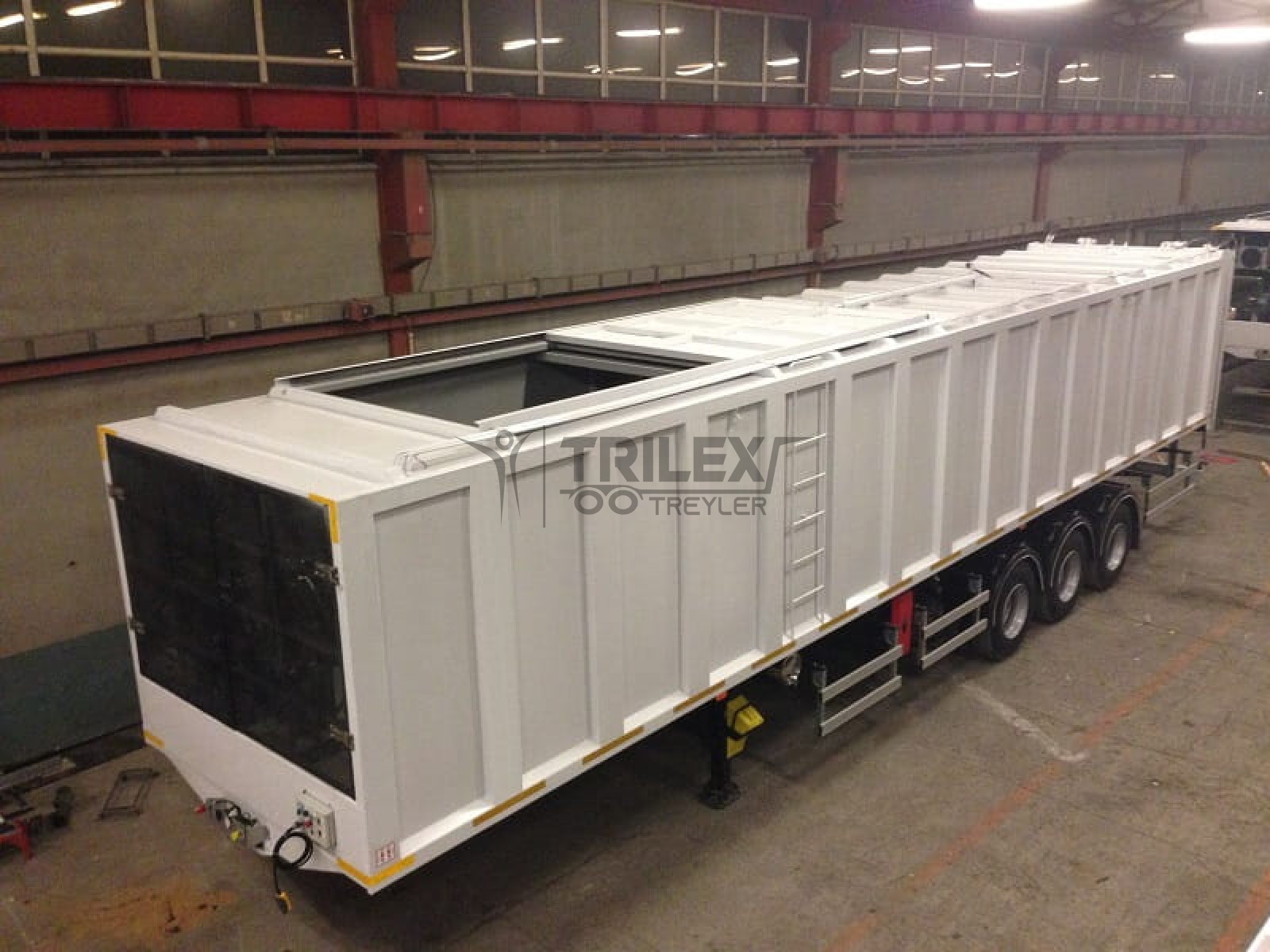 Compression Discharge Solid Waste / Garbage Transfer Semi-Trailer
